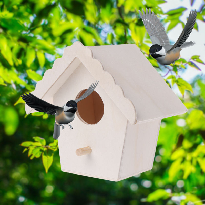 Nest House Bird Box Wood Canary Nest Pans Box Bird... – Vicedeal