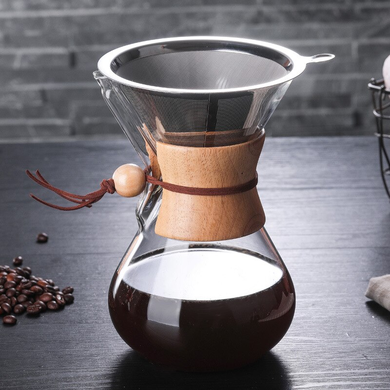 Glass Espresso Coffee Maker Funnel Style Pour Over... – Grandado