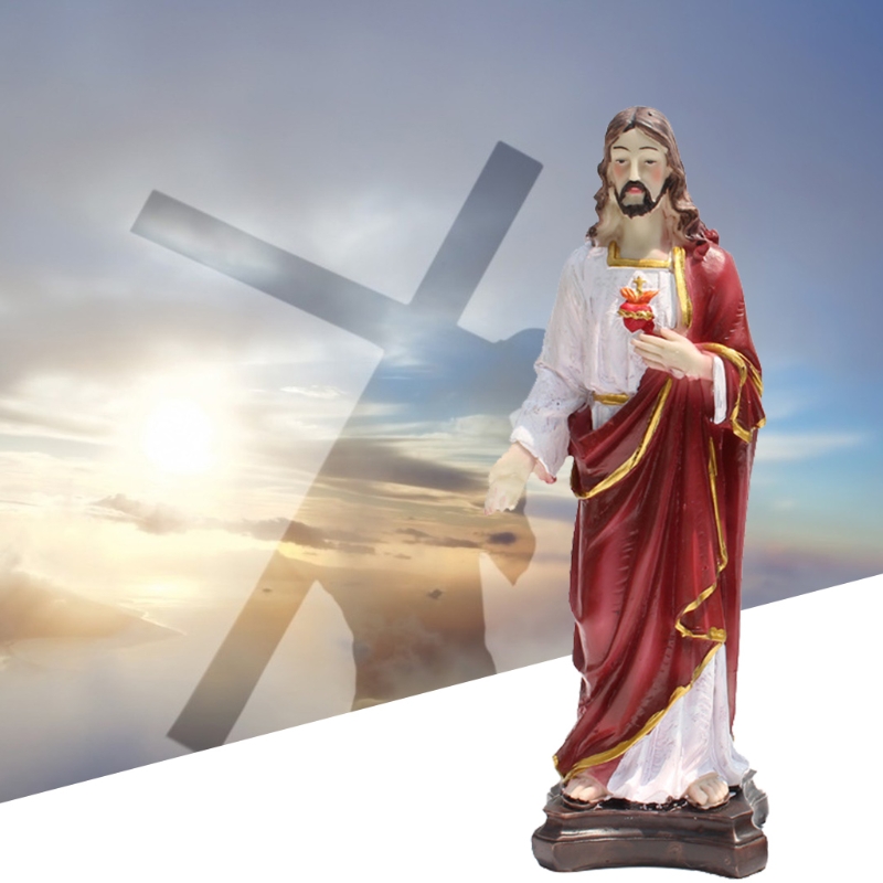 Jesus Figure 12 Inch Resin Statue Sculptures Renai... – Grandado
