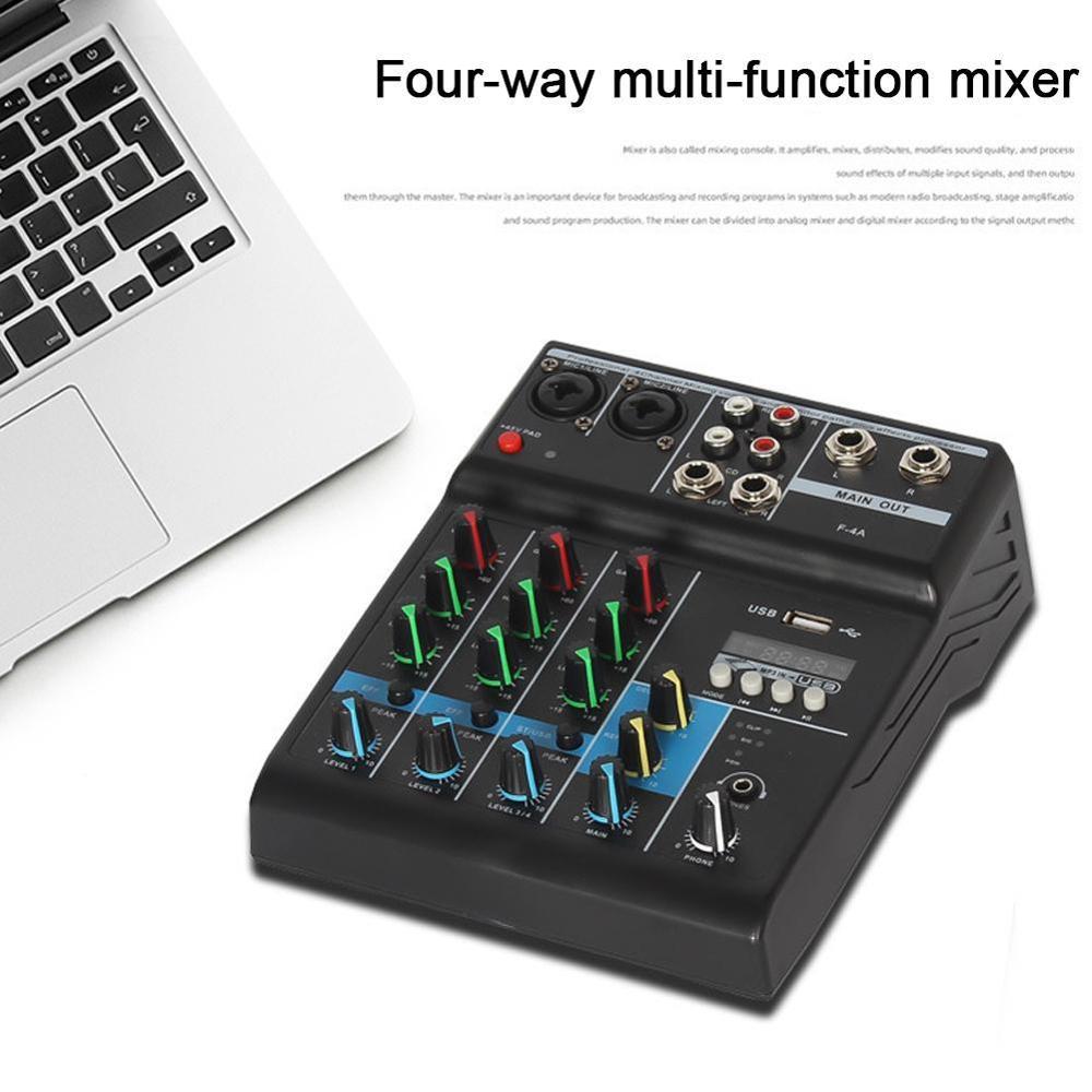 4 Channel Bluetooth Mixer o Mixing DJ For Home Sta... – Grandado