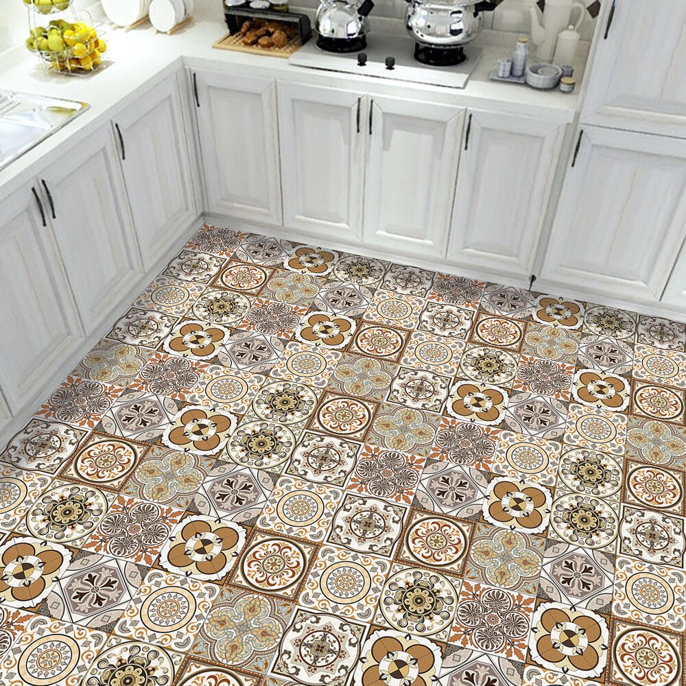 Turkish Ceramic Pattern Tile Wall Sticker Room Dec... – Grandado