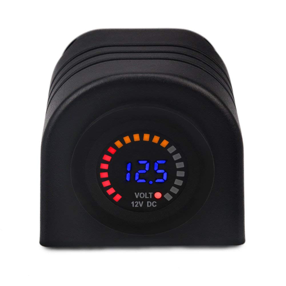 DIY Waterproof 12V Voltmeter Color Display with Te... – Grandado