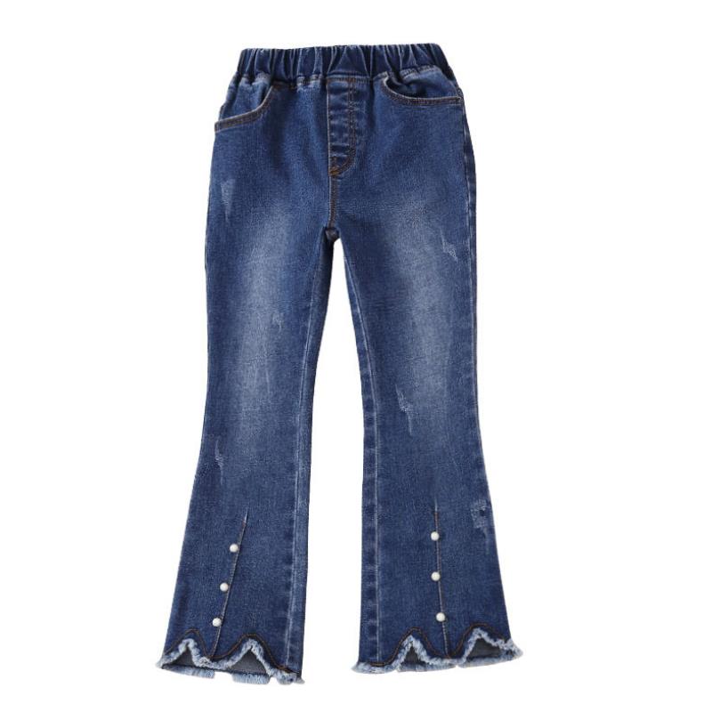 Spring Girl Denim pants Korean beading flare Jeans... – Grandado