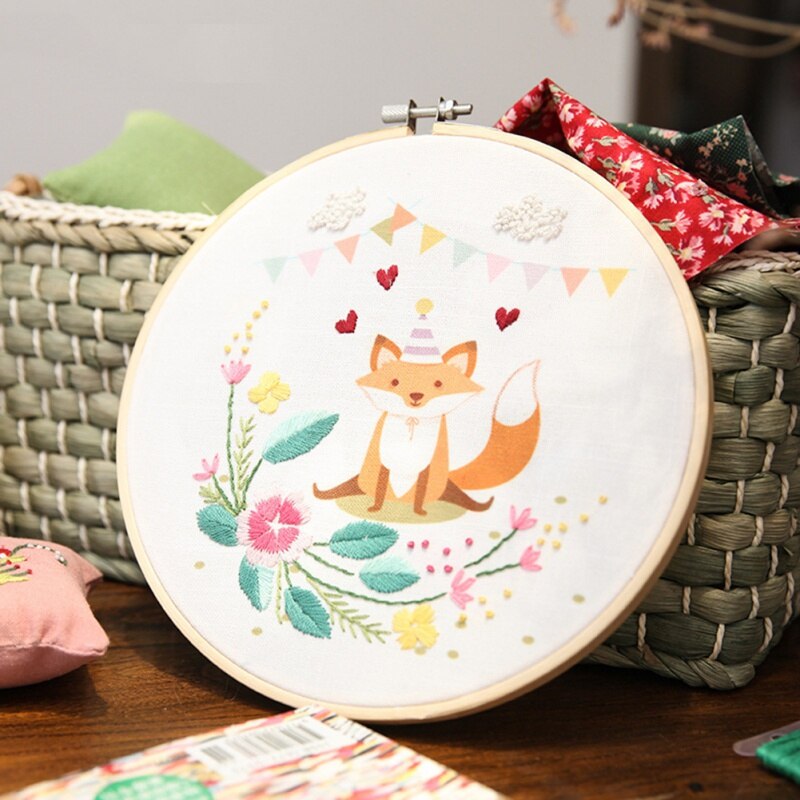 Cartoon Animal Hand Embroidery DIY Handmade Kit Be... – Vicedeal