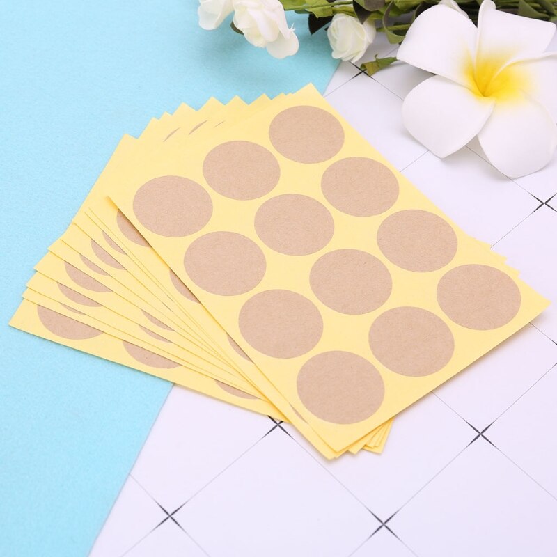 YYSD 120Pcs Blank Round Craft Packaging Seals Kraf... – Vicedeal