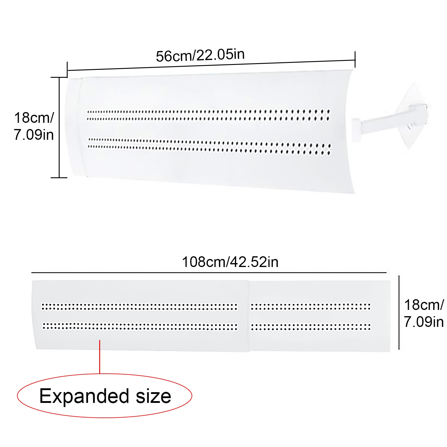 Air Conditioner Wind Deflector Retractable Anti Di... – Vicedeal