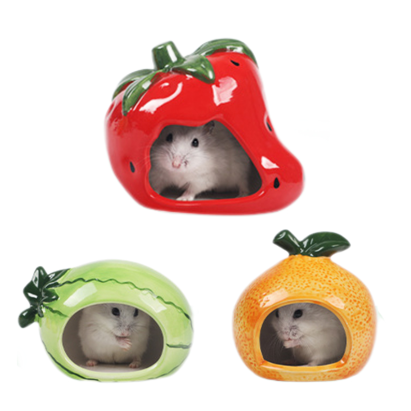 Small Animal Hideout Ceramic Chinchilla Mini Hut C... – Grandado