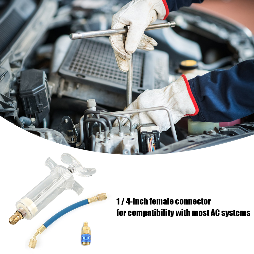 Car A/C Oil Dye Injector with R-134A Low Side Quic... – Grandado