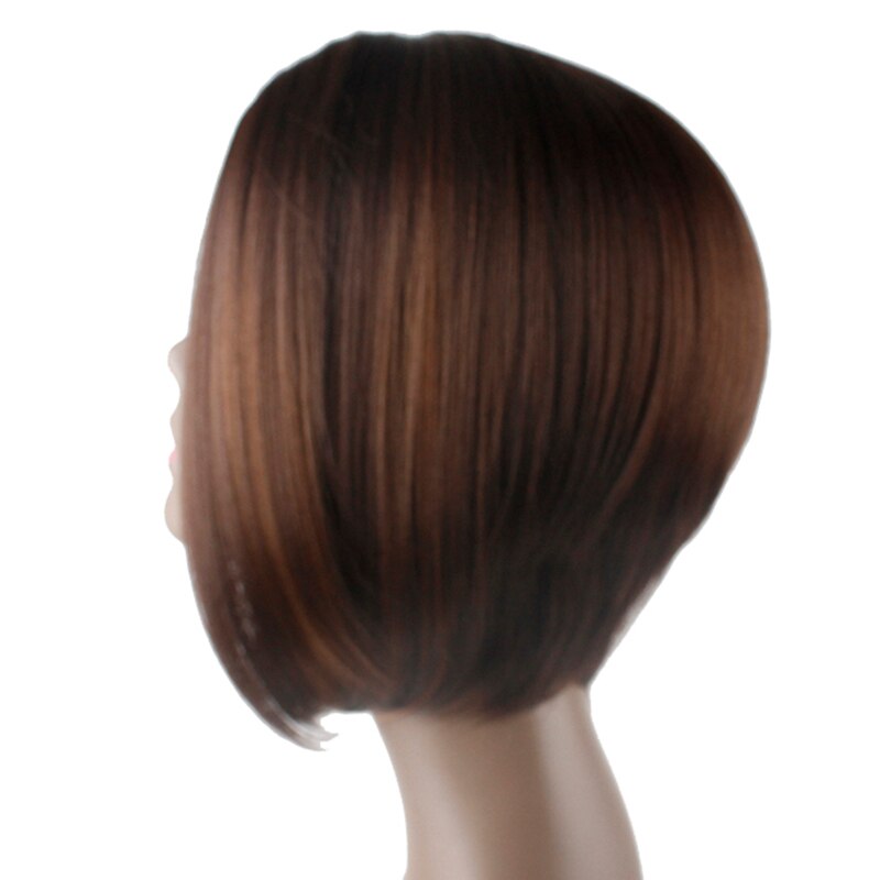 Short Straight Bob Wigs Side Part High Temperature... – Grandado