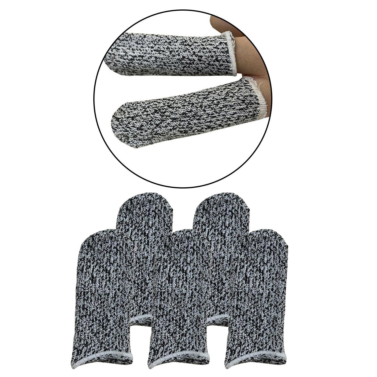5 Pieces Cut Resistant Finger Cots HPPE Finger Sle... – Grandado