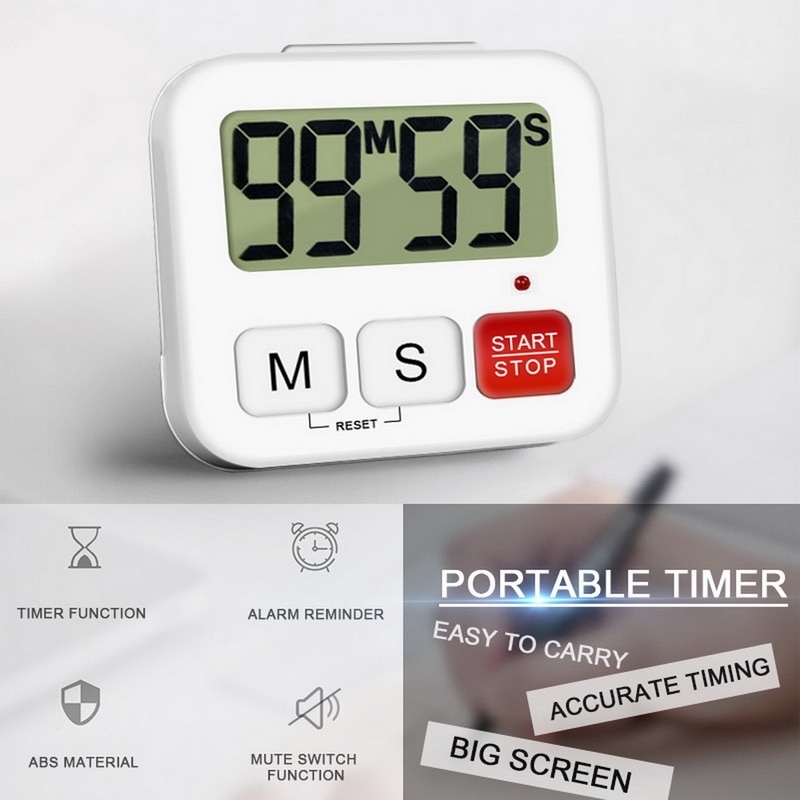 Timer Digital LCD Countdown Stopwatch Cooking Time... – Grandado