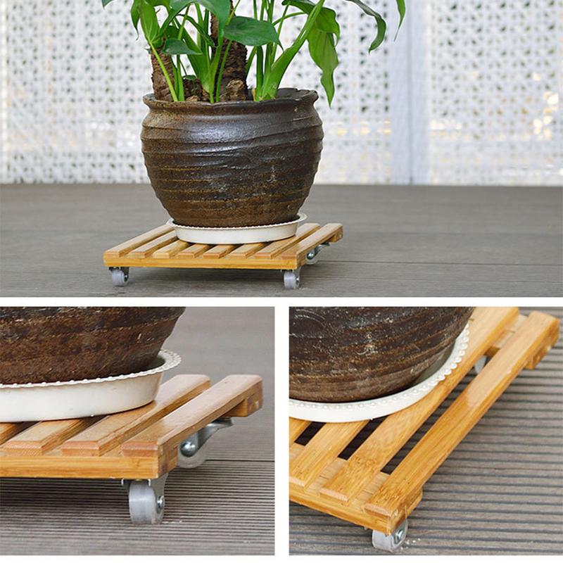 Plateau mobile à roulettes pour Pot de plantes | B... – Grandado