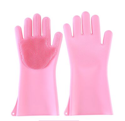 A Pair Magic Silicone Scrubber Rubber Cleaning Glo... – Grandado