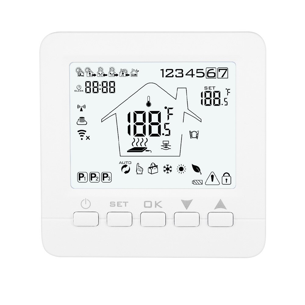 Smart Wi-Fi Programmable Big Touch Screen Thermost... – Grandado