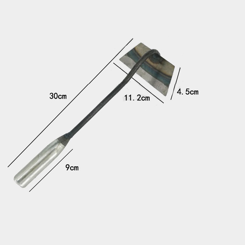 30cm Steel Handheld Bent-neck Hoe Steel Farm Garde... – Vicedeal