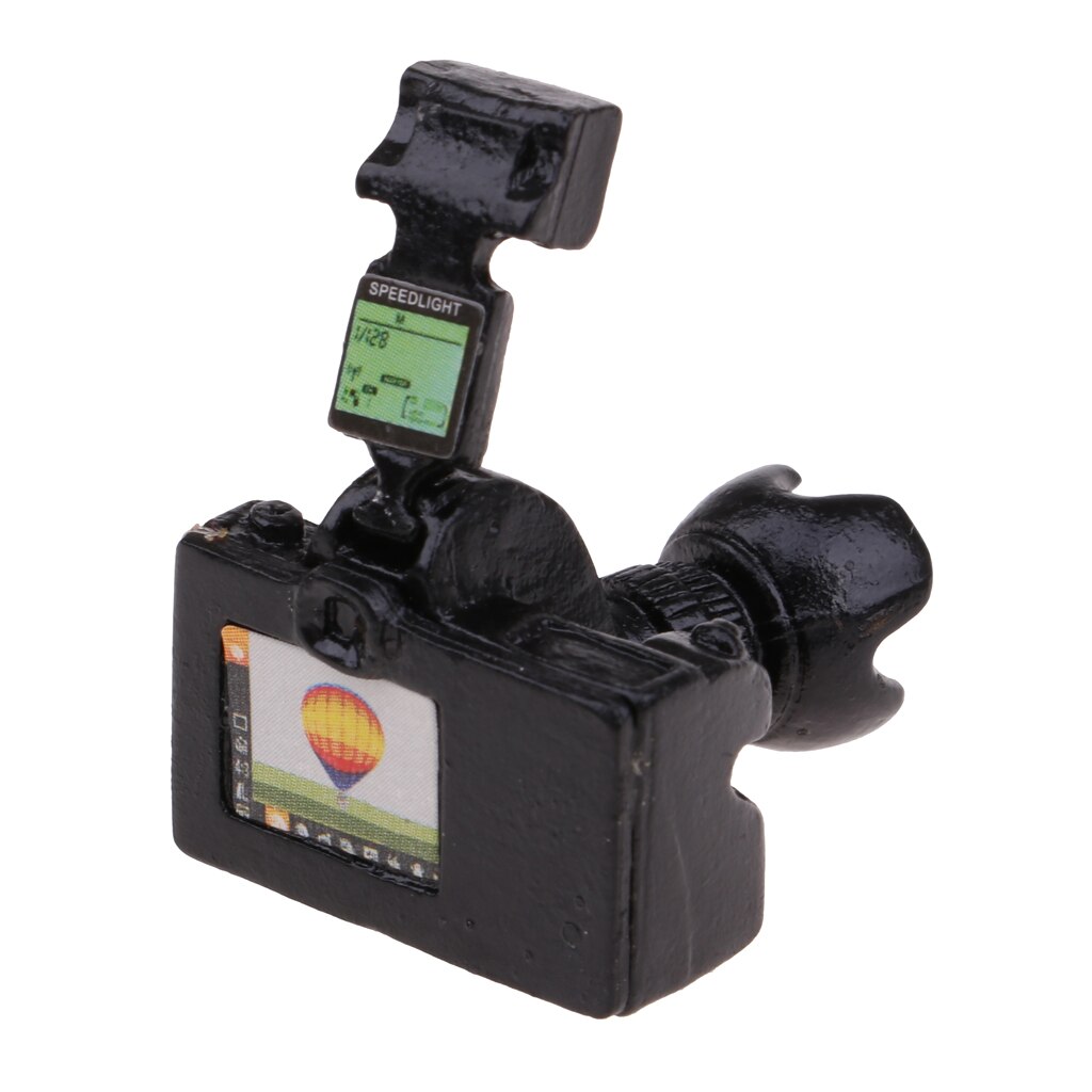 Dollhouse Miniature Detachable SLR Camera Toys 1/1... – Vicedeal