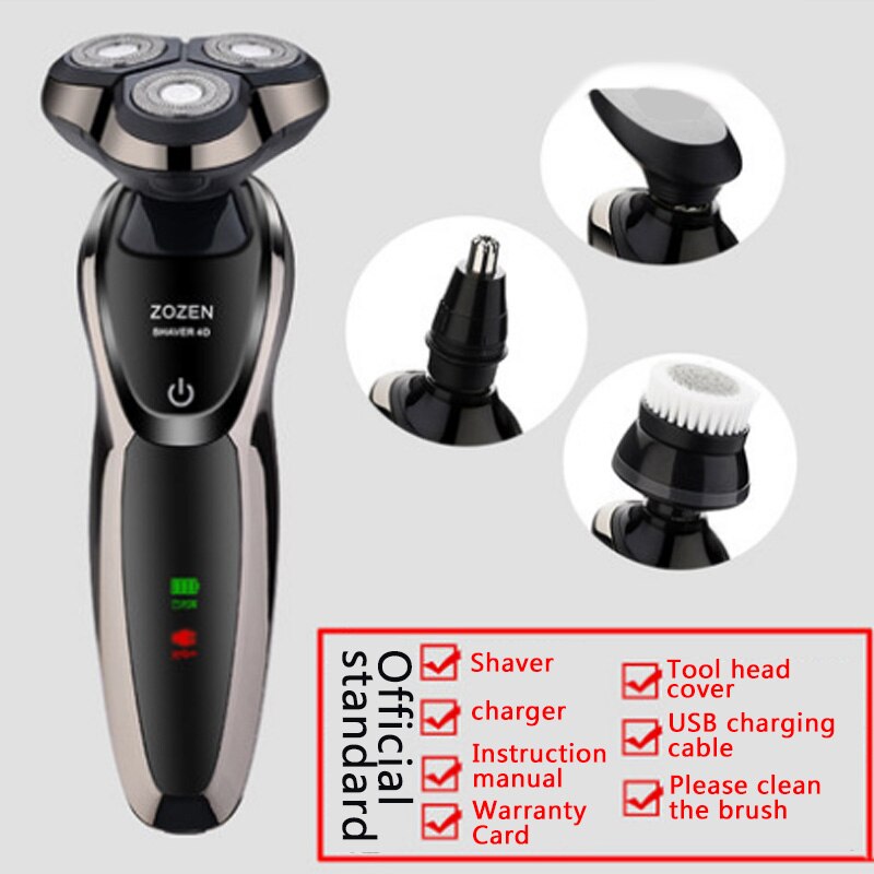 4D Electric Shaver USB Rechargeable Razor Electric... – Vicedeal