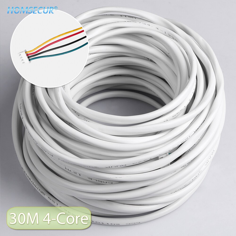 HOMSECUR 4 Core 30m Flexible Copper Cable Suitable... – Vicedeal