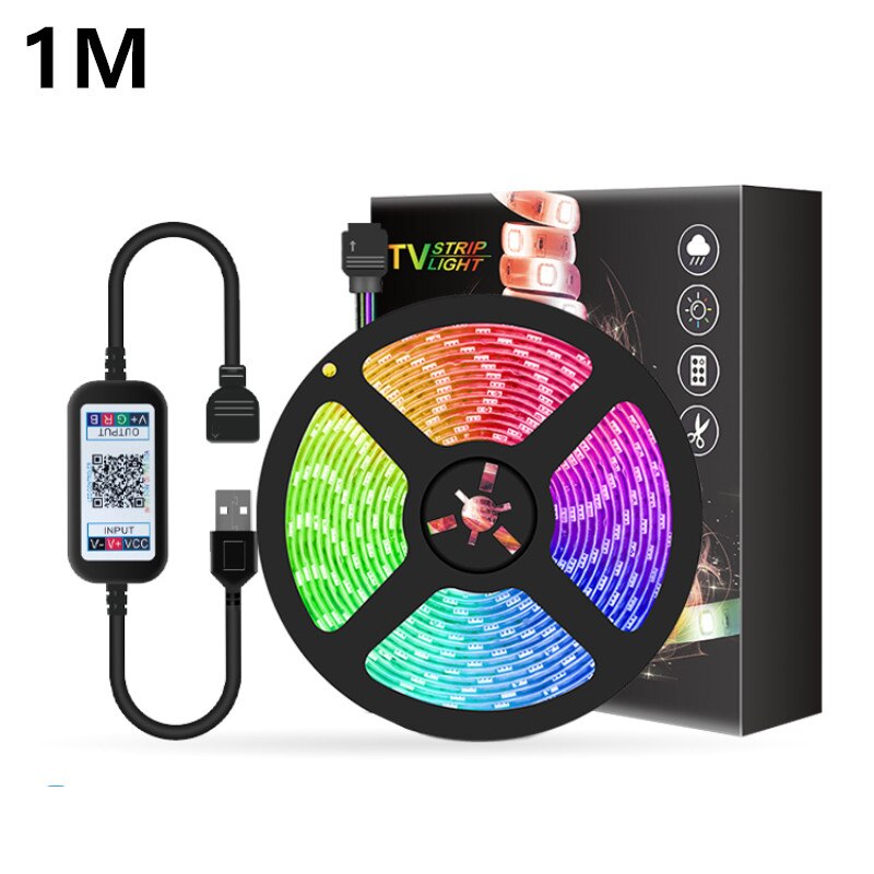 5M Flexibele Rgb Led Light Strip SMD5050 + 24 Key ... – Vicedeal