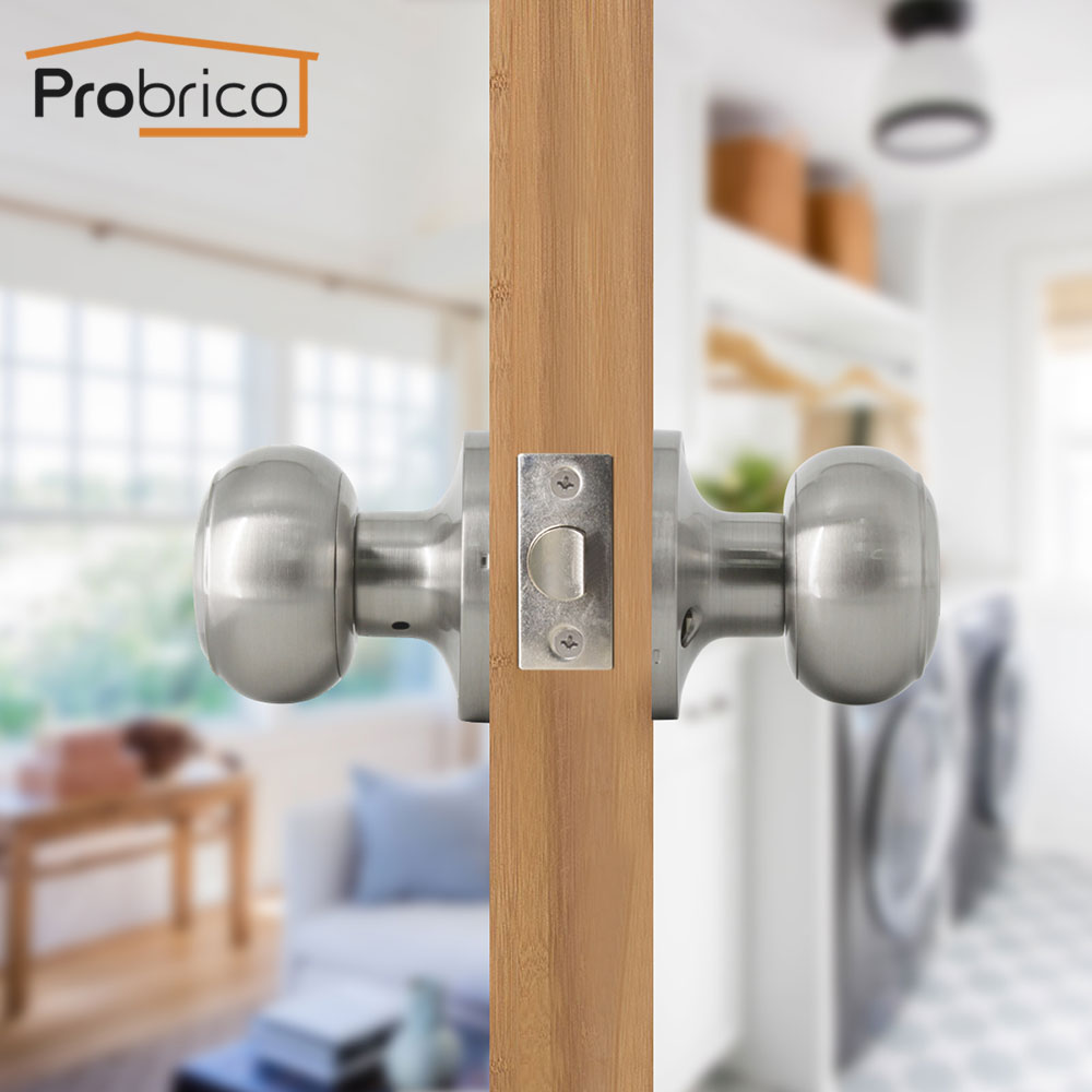 Probrico Interior Door Knobs Rotation Locks stainl... – Grandado