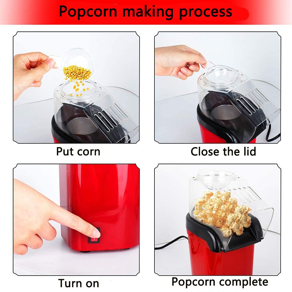 Home Air Popcorn Popper Maker Microwave Machine De... – Grandado
