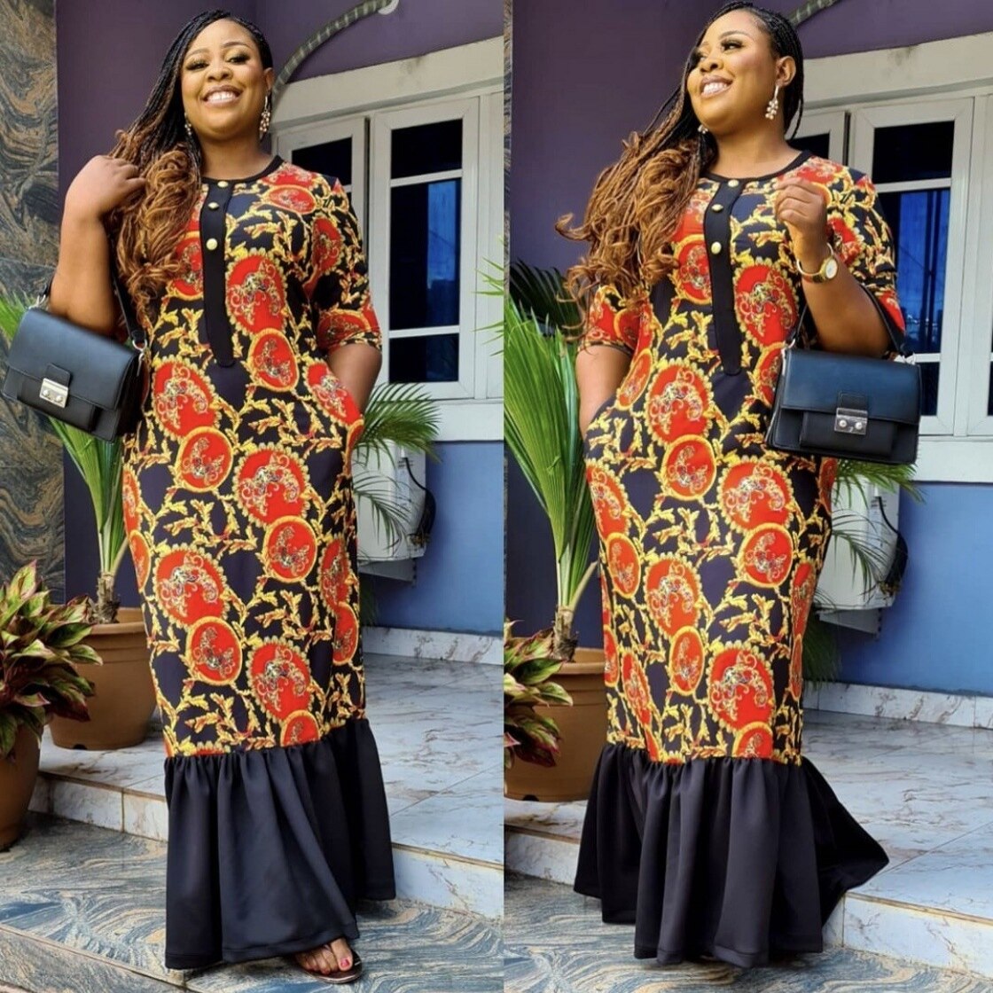 Dashiki African Clothing Robe Africaine Femme Slim... – Grandado