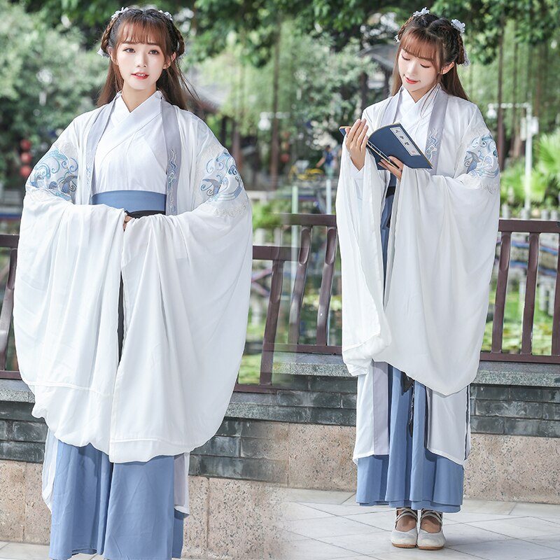 Women Hanfu Ancient Chinese Folk Dance Costumes Ad... – Grandado