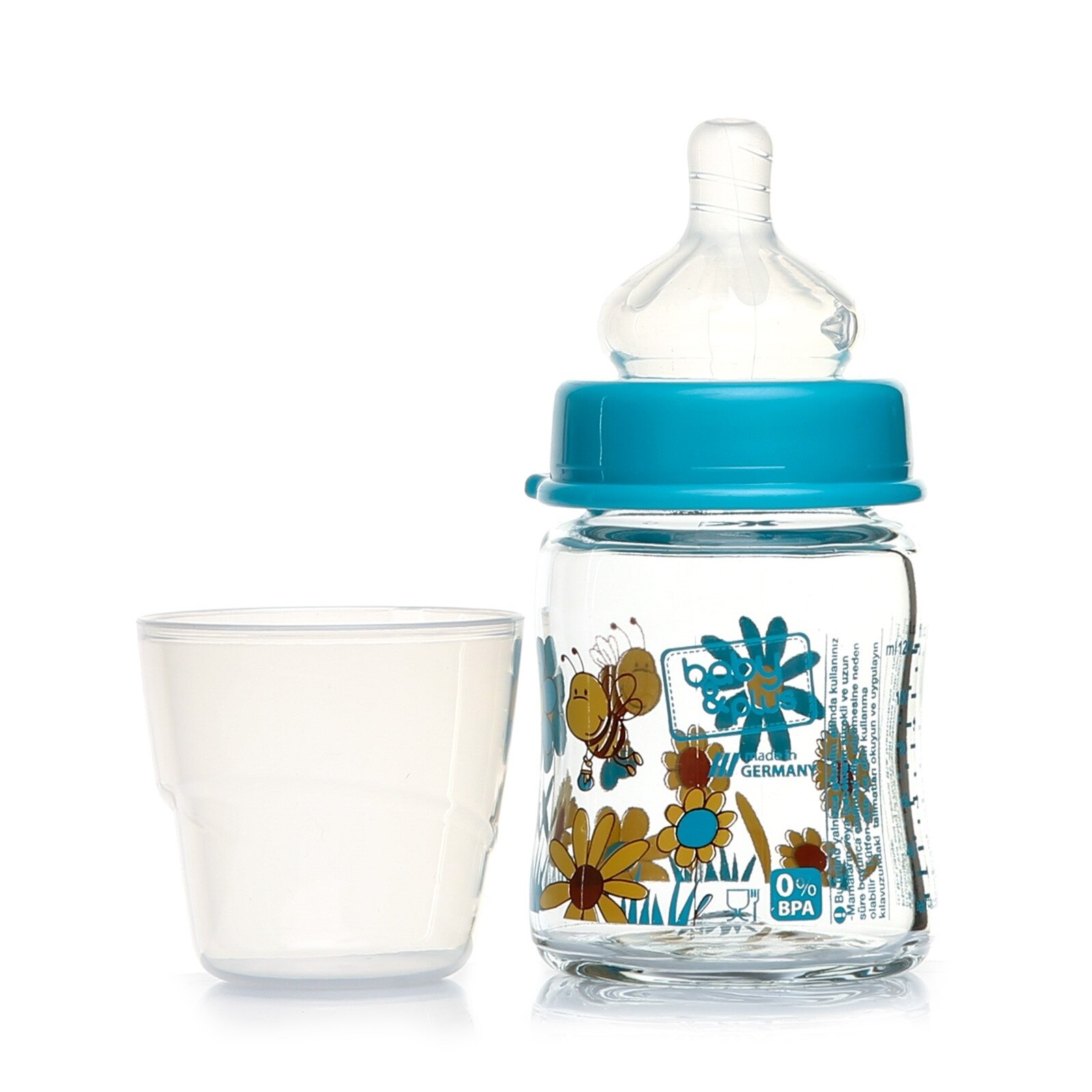 ebebek baby&plus Wide-Neck Glass Bottle 120 ml – Vicedeal