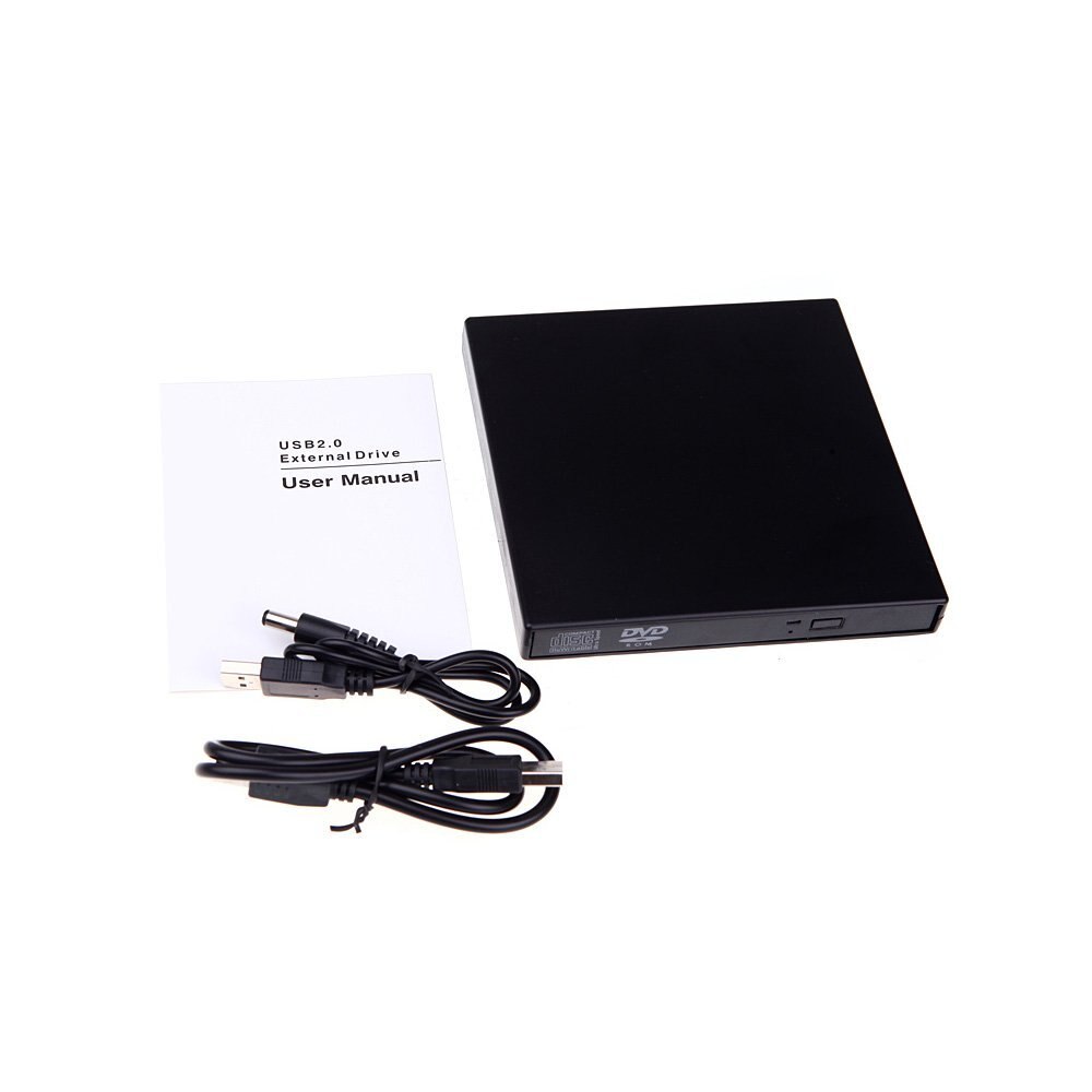 Usb 2 0 External Slim Portable Optical Disc Drive Grandado