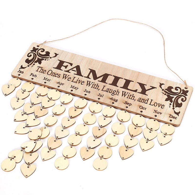 Birthday Family Birthday Calendar Hanging Board DI... – Grandado