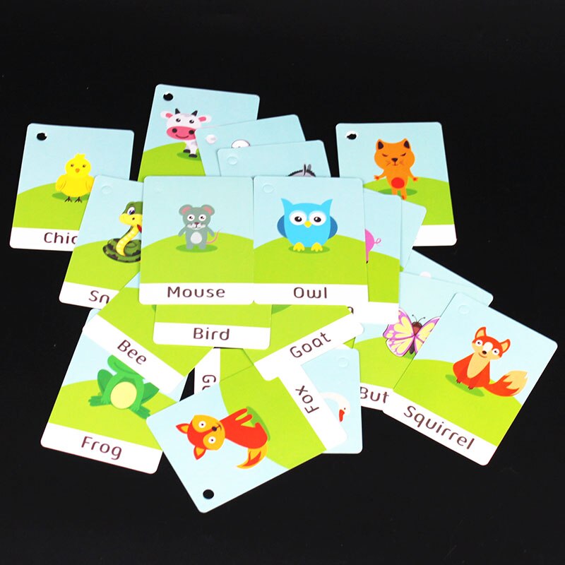 16 Style English Emotion/Animals/Fruit Learning Fl... – Grandado