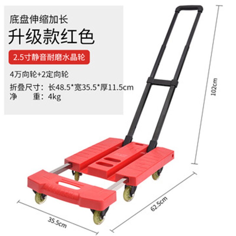 Huishoudelijke Vlakke Hand Pull Trailer Trekstang ... – Vicedeal