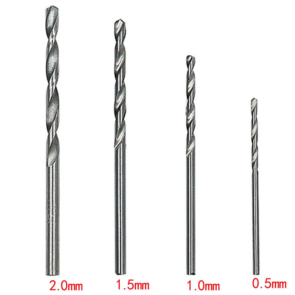 40 Pcs Mini Drill HSS Bit 0.5mm-2.0mm Straight Sha... – Grandado
