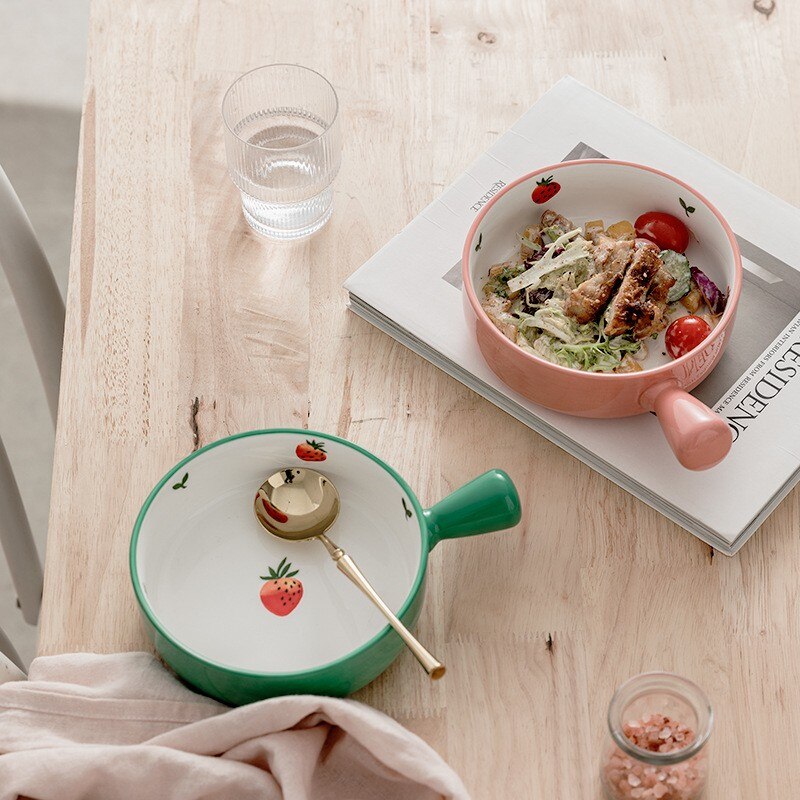 Keramische Met Handvat Kom Slakom Oven Speciale Ba... – Vicedeal