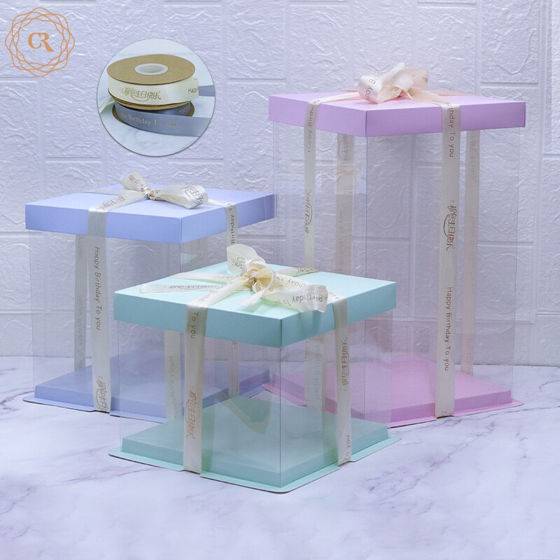 Food grade disposable plastic box for cake – Grandado