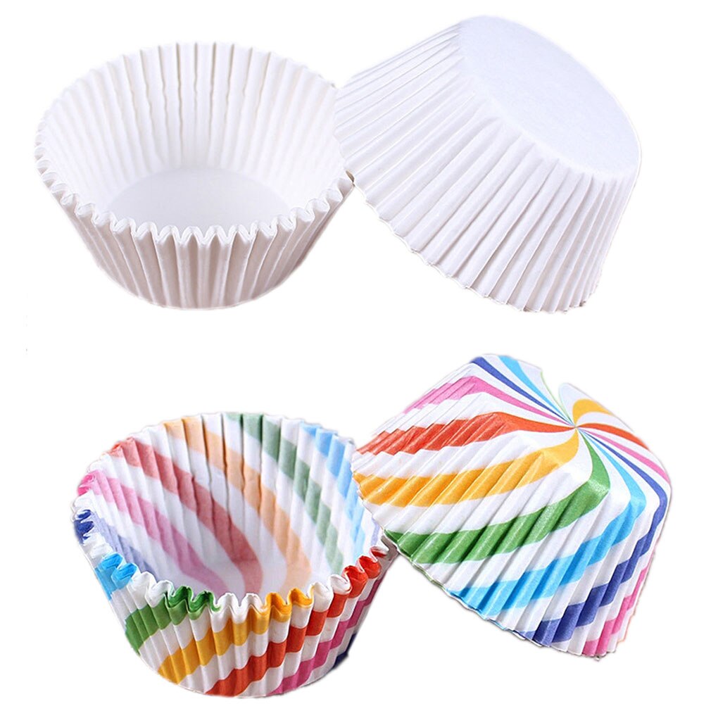100 Stks/pak Cake Muffin Cupcake Paper Cups Cake D... – Grandado