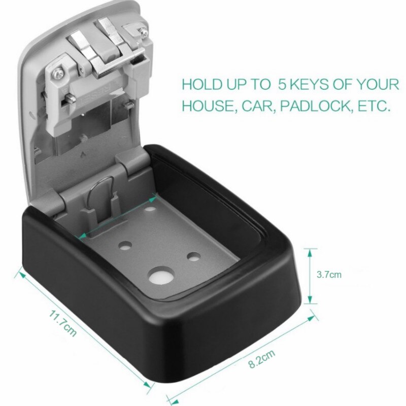 Hirate Key Storage Lock Box with 4-Digit Combinati... – Vicedeal