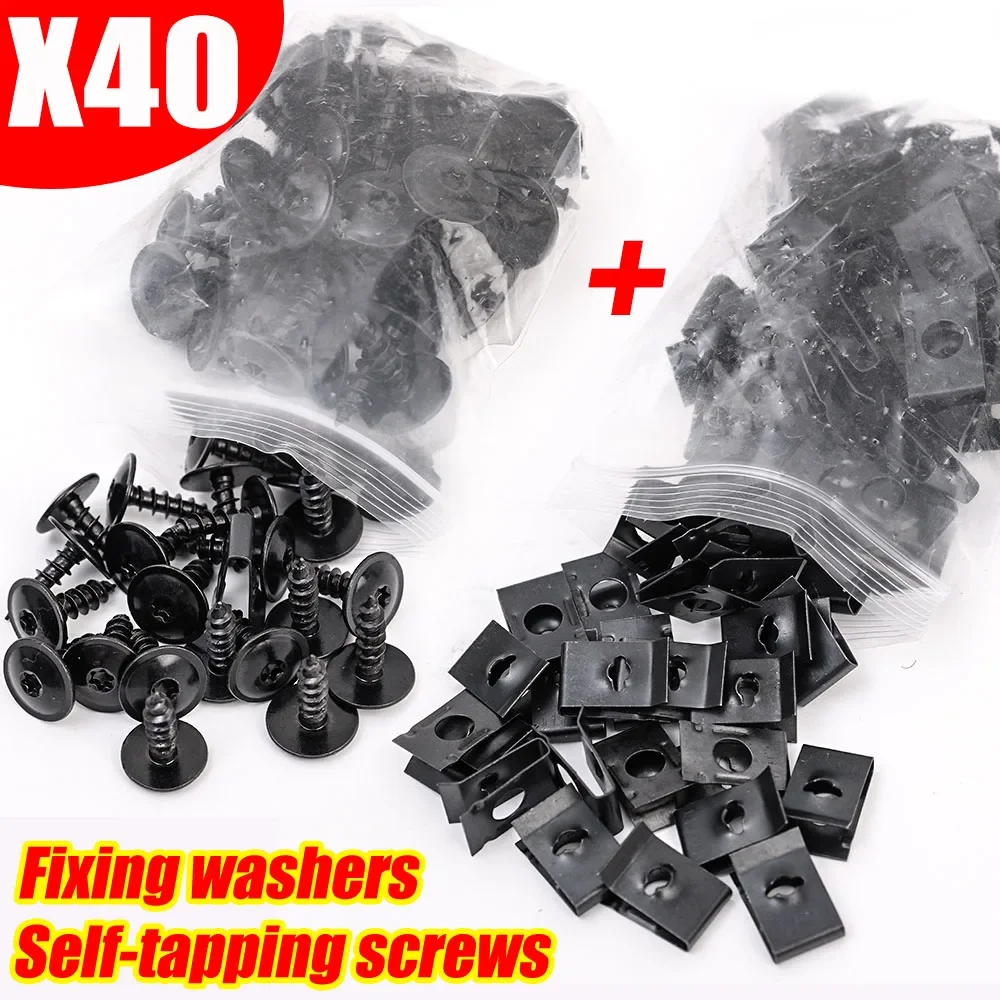 Car Motorcycles Metal Screw Tapping Fastener Clip ... – Grandado