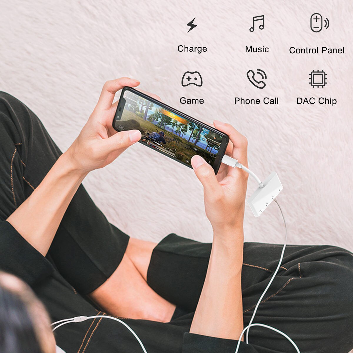 4 in 1 Headphone Jack Audio Charger Adapter & ... – Vicedeal