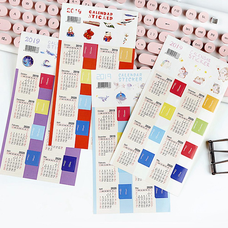 2Pc Jaar Mini Kalender Briefpapier Index Decoratie... – Grandado