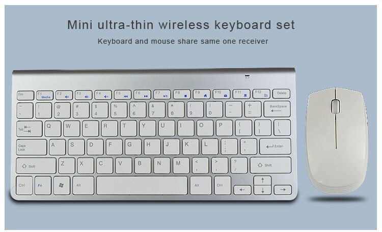 2.4G Wireless Keyboard and Mouse Mini Multimedia K... – Grandado