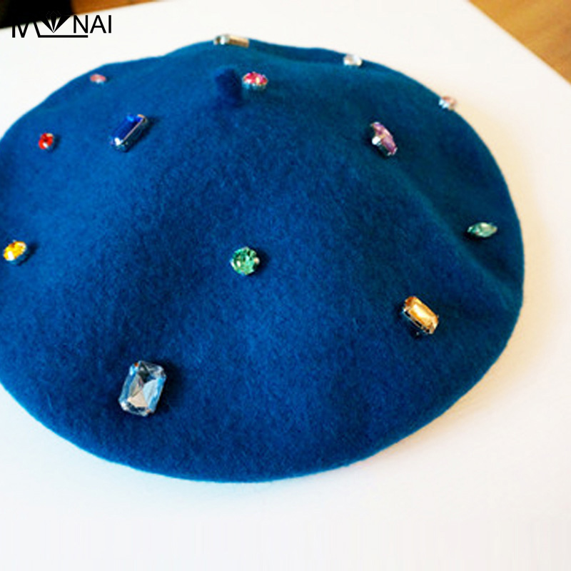 Hat Novelty Handmade Wool Felt Starry Night Beret ... – Grandado