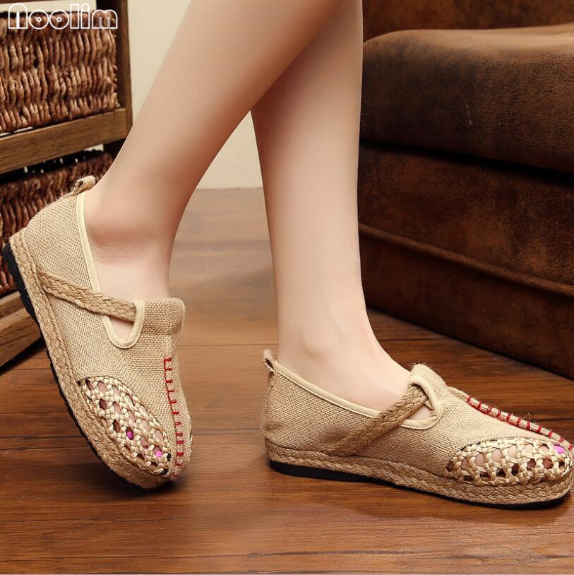 NOOLIM Summer handmade linen shoes lightweight bre... – Vicedeal