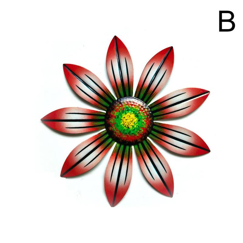 Metal Flower Flower Sculpture Wall Decoration Outd... – Grandado