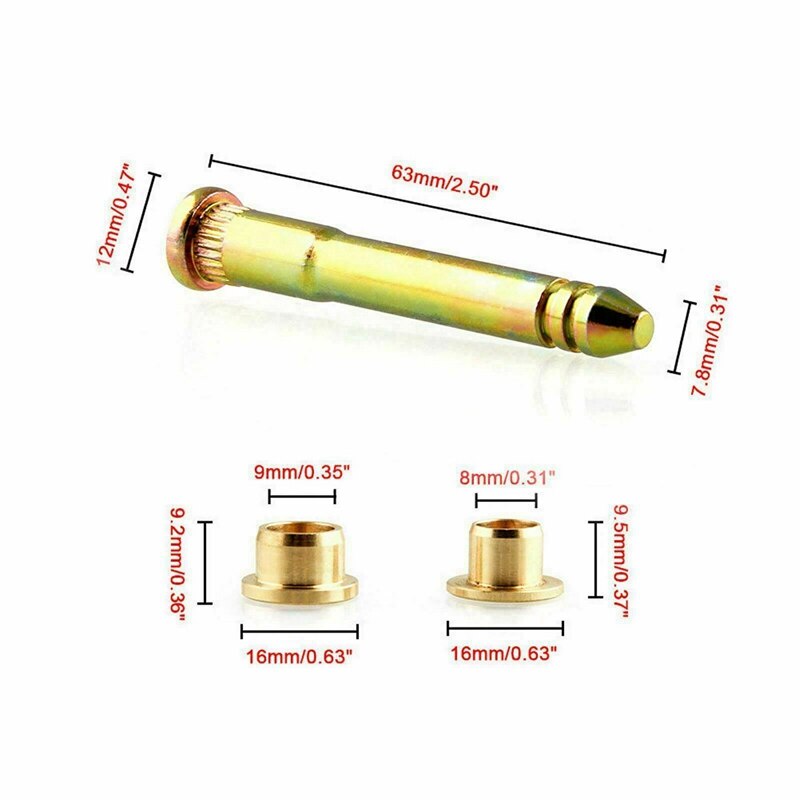 Door Hinge Pins Pin Bushing Kit for Honda Civic Ac... – Grandado