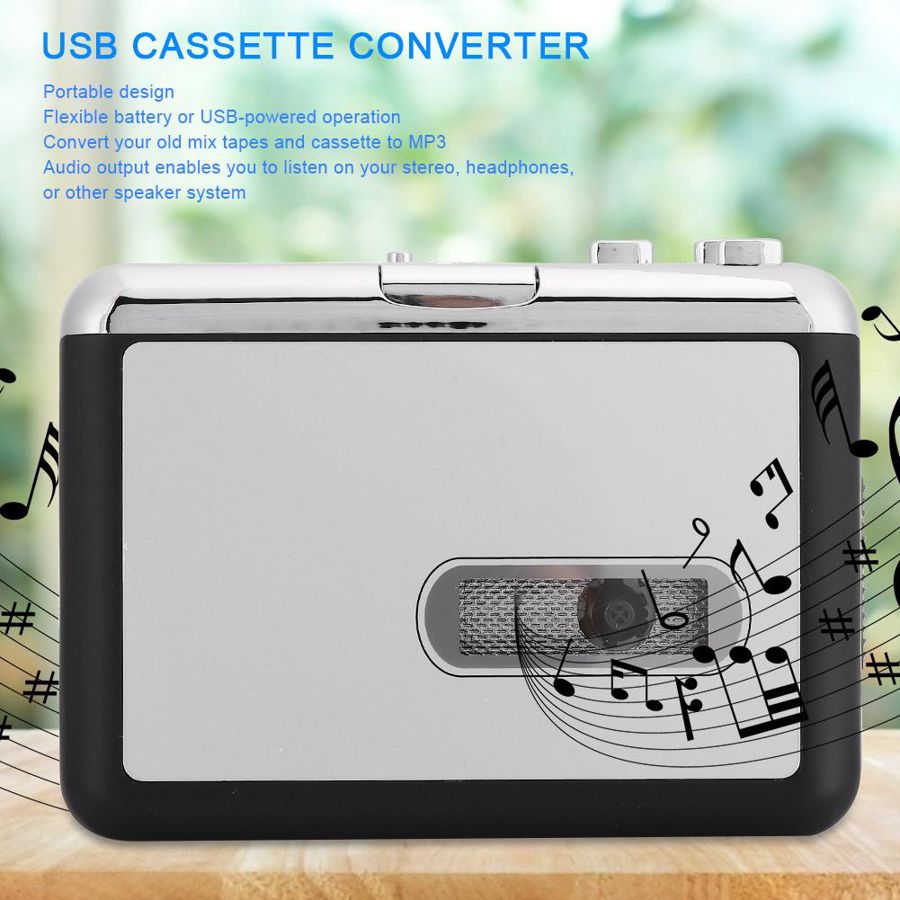 USB Cassette Converter Portable Tape To MP3 Audio ... – Grandado