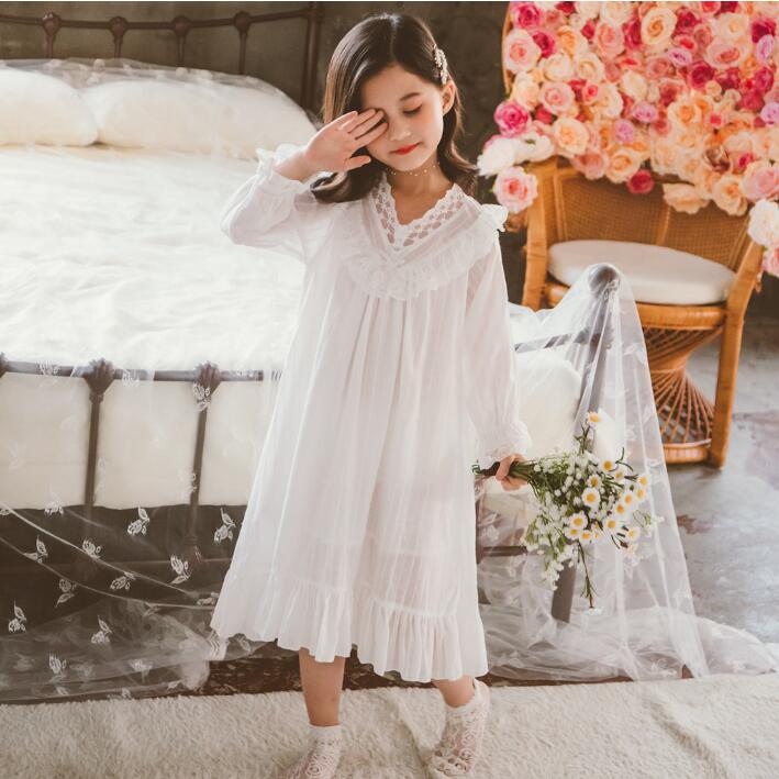 Toddle Girl White Nightdress Princess Dress Girls ... – Grandado