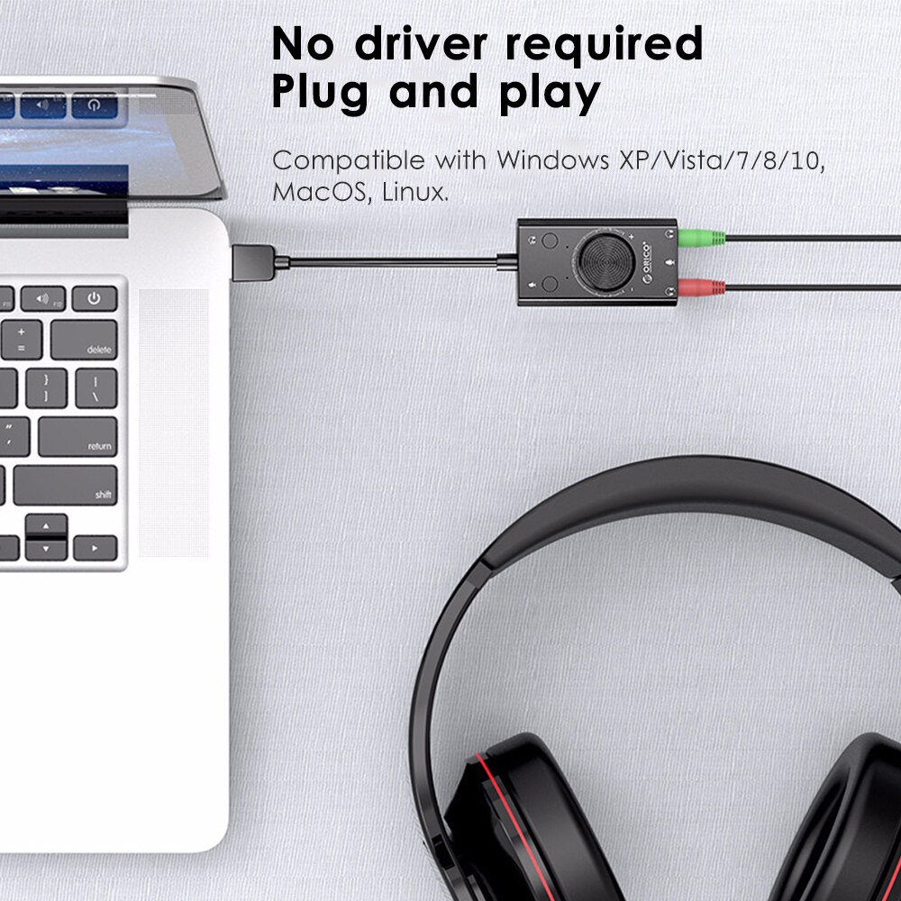 USB Sound Card Plug and Play External Stereo Sound... – Vicedeal