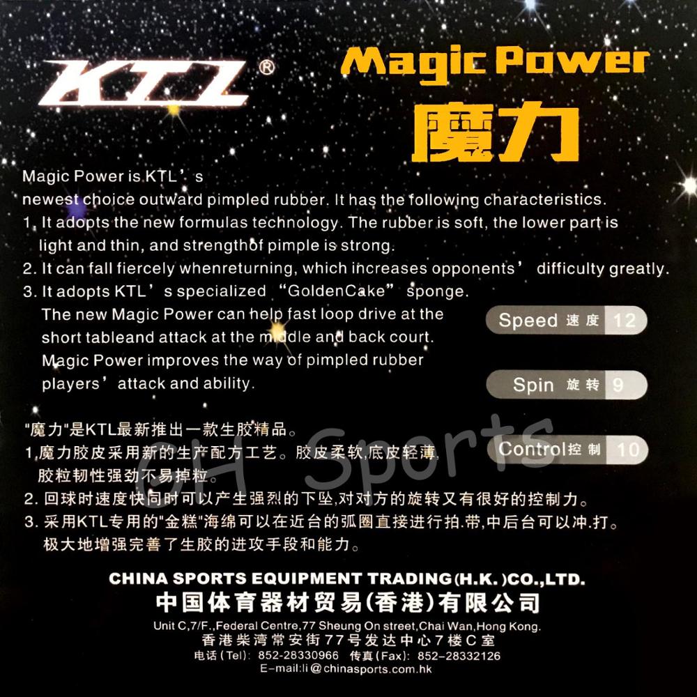 KTL Magic Power Medium Pips out Table Tennis Rubbe... – Vicedeal