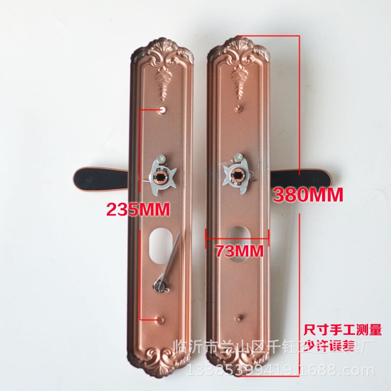 Security Door Handle Door Lock Handle Rose jin shu... – Grandado
